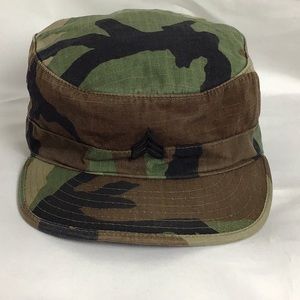 Accessories | Authentic Military Bdu Camouflage Cap | Poshmark
